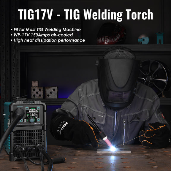 13FT 150Amp WP-17FV Argon Air Cooled Lift TIG Torch for MIG145/MIG165 ...