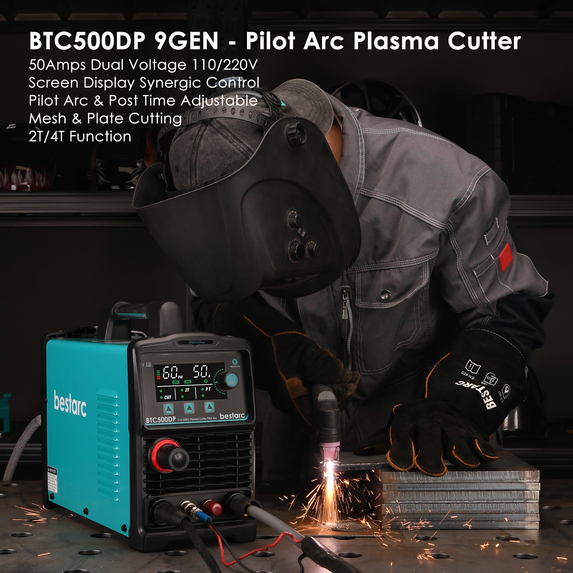 bestarc BTC500DP HF Pilot Arc Plasma Cutter, Cut Up to 3/4 Inch – BESTARC